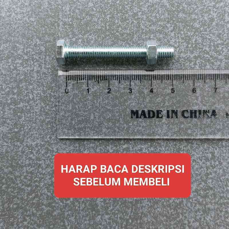 Promo Mur Baut Kunci Ring Pas Pass 10 Panjang 5 Cm Diskon 2% Di Seller ...