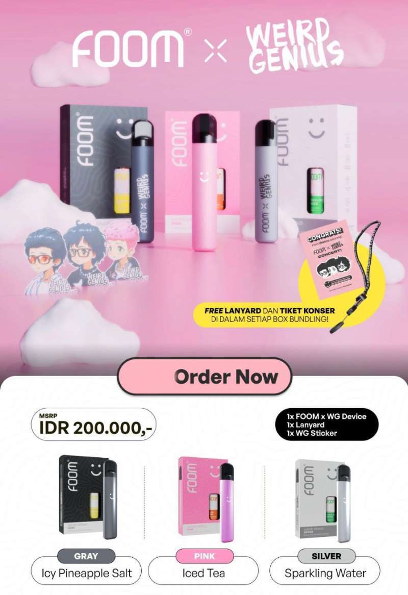 Jual Foom X Weird Genius Pod Bundling Liquid Smiley Edition Pod System ...