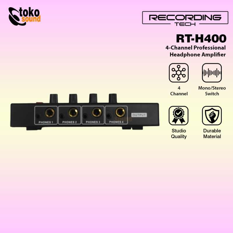 Jual Recording Tech Rt-h400 - 4 Channel Headphone Amplifier Di Seller ...