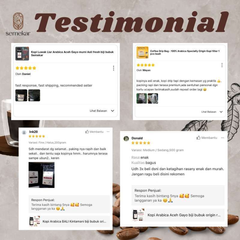 Promo Semekar Coffee - Kopi Arabika Gayo Lues Black Tea Premium Roasted ...