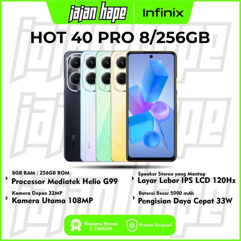 Infinix Hot 40 Pro 8 256 - Harga Terbaru Juni 2026