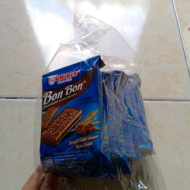 Jual Unibis Bon Bon Chocolate Cream Renceng Isi 10 Pc X25g Di Seller Li ...