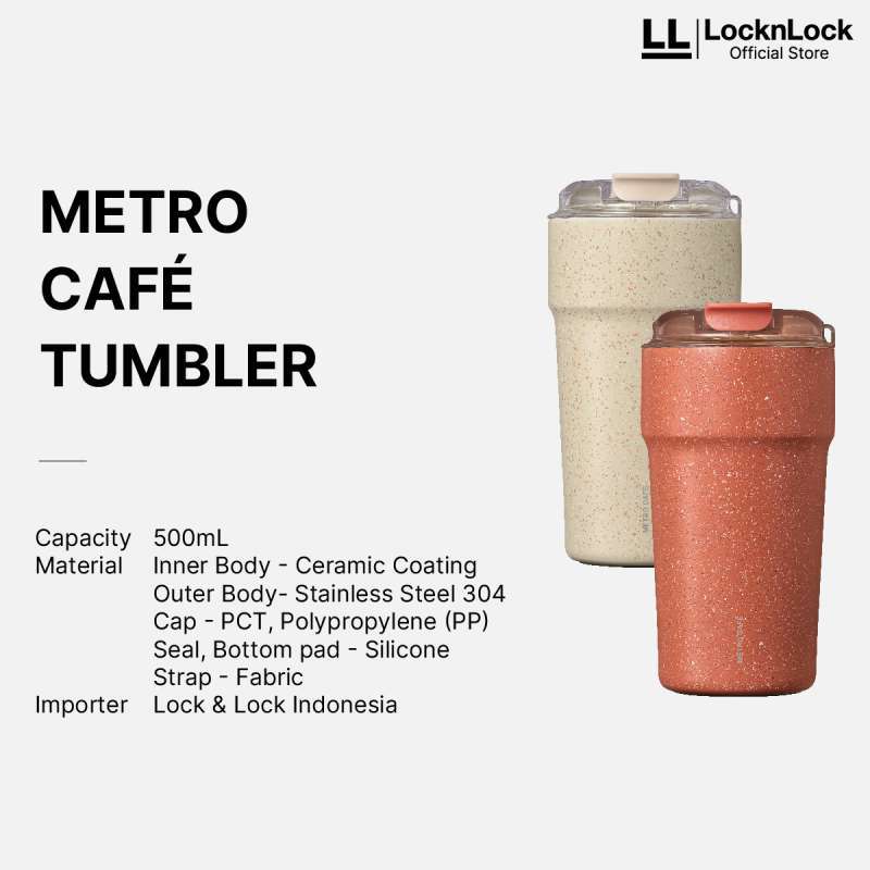 Promo New Locknlock Metro Cafe Ceramic Coating Tumbler 500ml - Lhc4357 ...