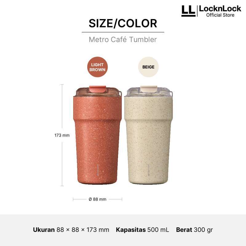 Promo New Locknlock Metro Cafe Ceramic Coating Tumbler 500ml - Lhc4357 ...
