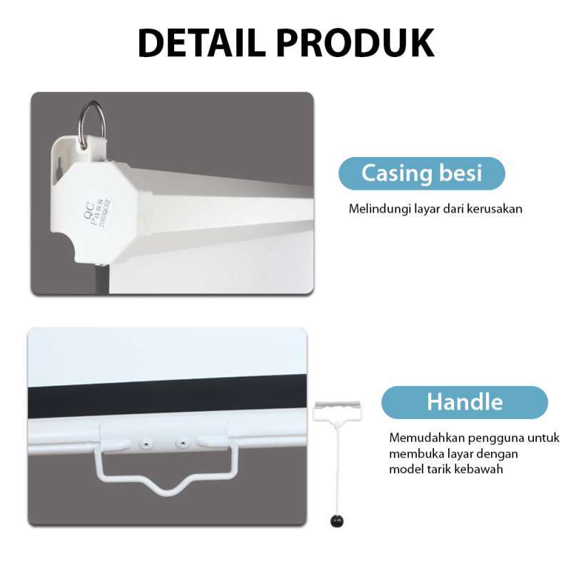 Promo Layar Proyektor Gantung 100 120 Inch | Screen Projector Wall ...