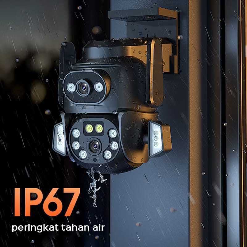 Promo Han River Cctv 6pm Kamera Pengawas Outdoor 360° Dual Lens ...