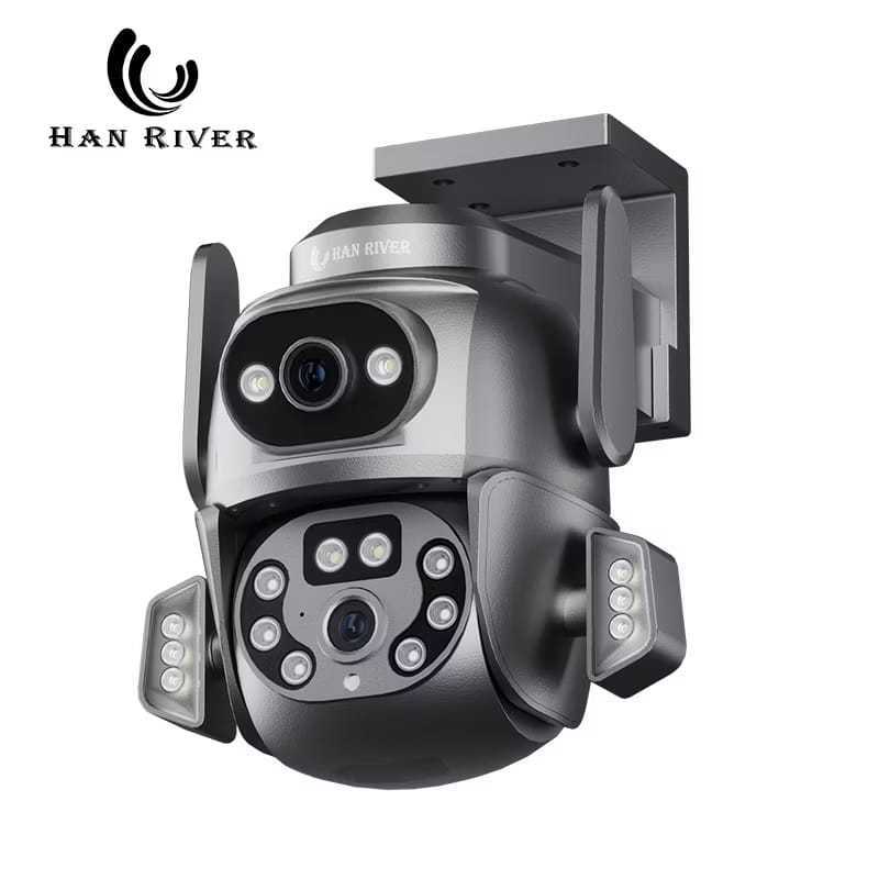 Promo Han River Cctv 6pm Kamera Pengawas Outdoor 360° Dual Lens ...