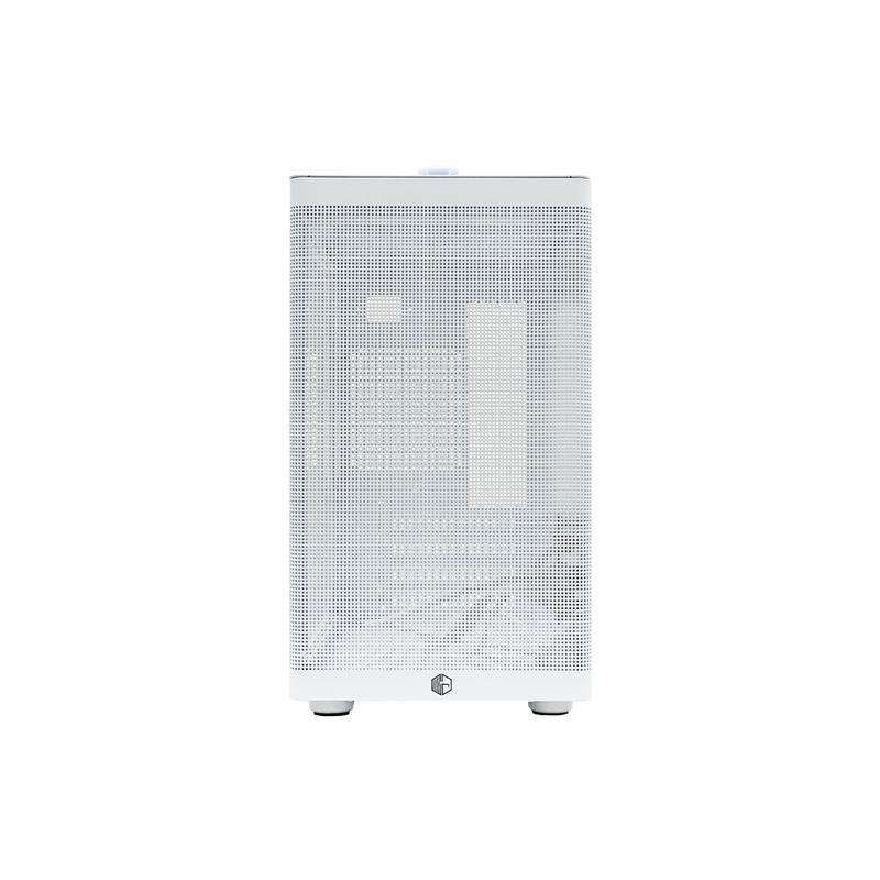 Jual Cube Gaming Veeka White - Mini Case - All White Inside - Front ...