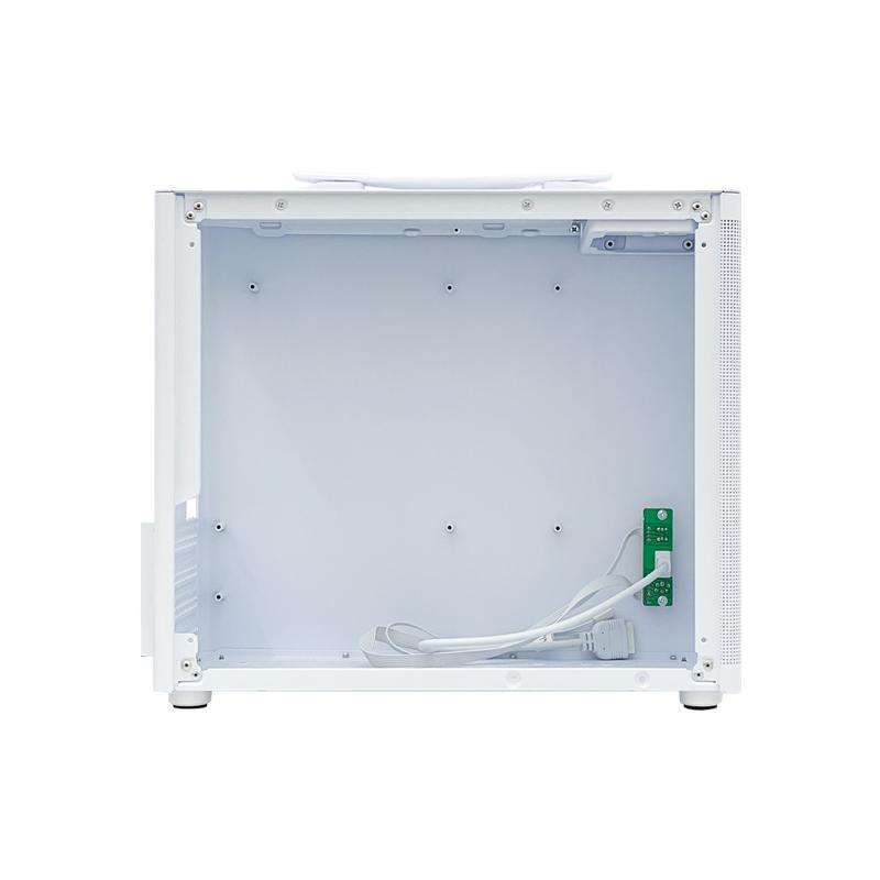 Jual Cube Gaming Veeka White - Mini Case - All White Inside - Front ...