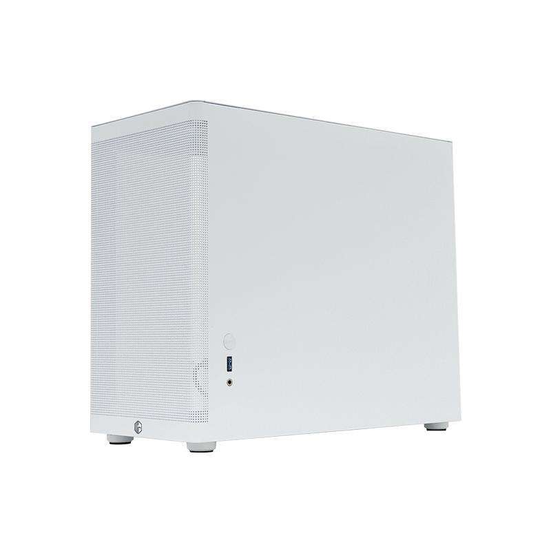 Jual Cube Gaming Veeka White - Mini Case - All White Inside - Front ...