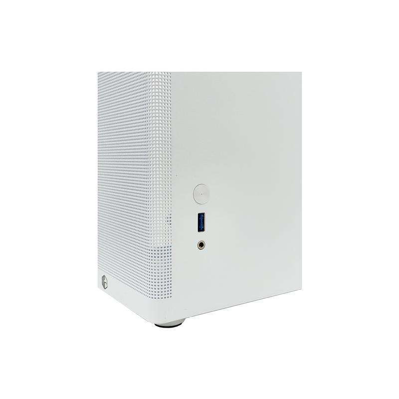 Jual Cube Gaming Veeka White - Mini Case - All White Inside - Front ...