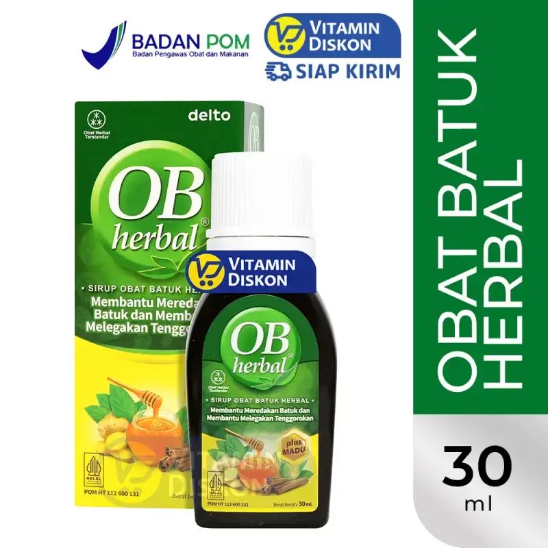 Promo Ob Herbal Syrup Botol | Obat Batuk Berdahak, Gatal Tenggorokan ...