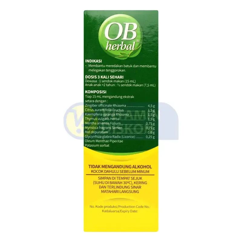 Promo Ob Herbal Syrup Botol | Obat Batuk Berdahak, Gatal Tenggorokan ...