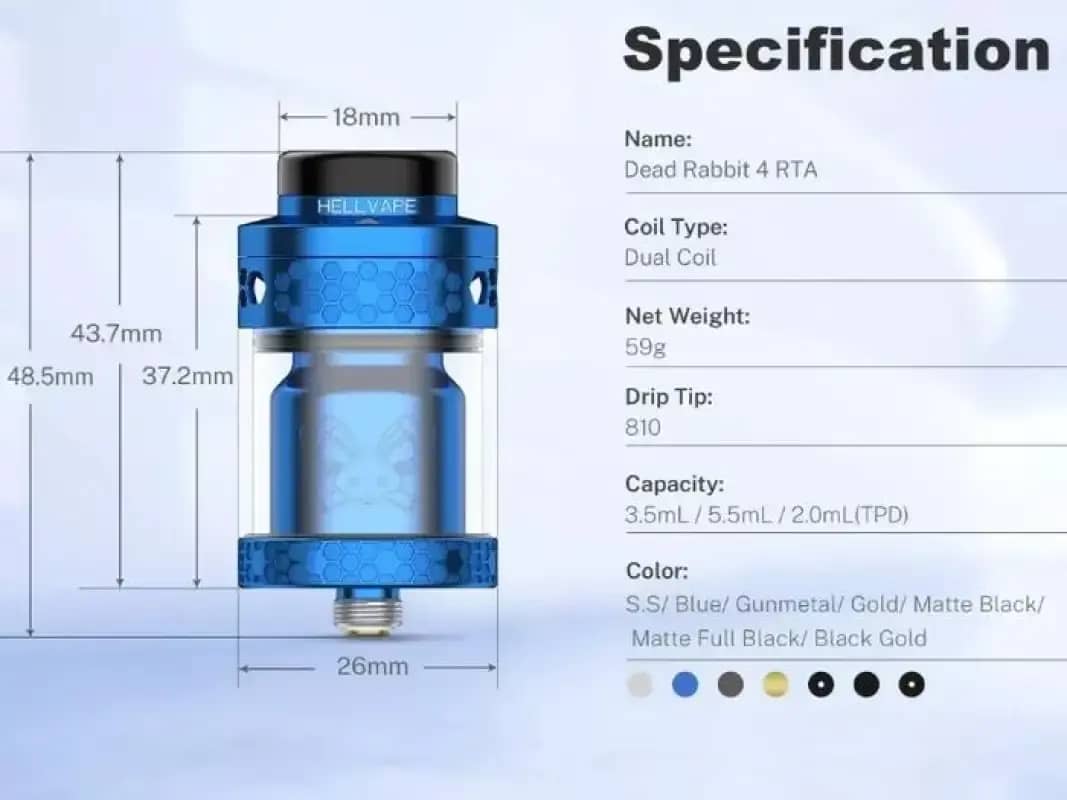 Jual Hellvape Dead Rabbit V4 Rta 26mm Authentic By Hellvape / Dead ...