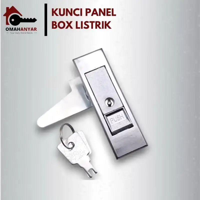 Jual Kunci Pintu Box Panel Besi Model Tekan Push Handle Panel Lock Di ...