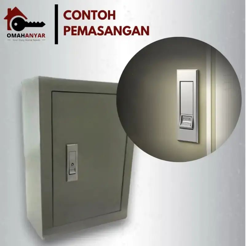 Jual Kunci Pintu Box Panel Besi Model Tekan Push Handle Panel Lock Di ...