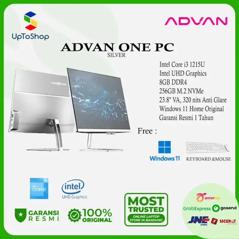 Jual Advan All In One Pc Aio Core I3 1215u 8gb 256gb Win11 Di Seller Up ...