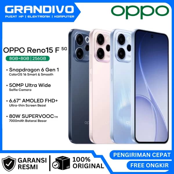 Jual OPPO Reno15 F 5g 12/256gb Reno 15f 5g Garansi Resmi OPPO ...