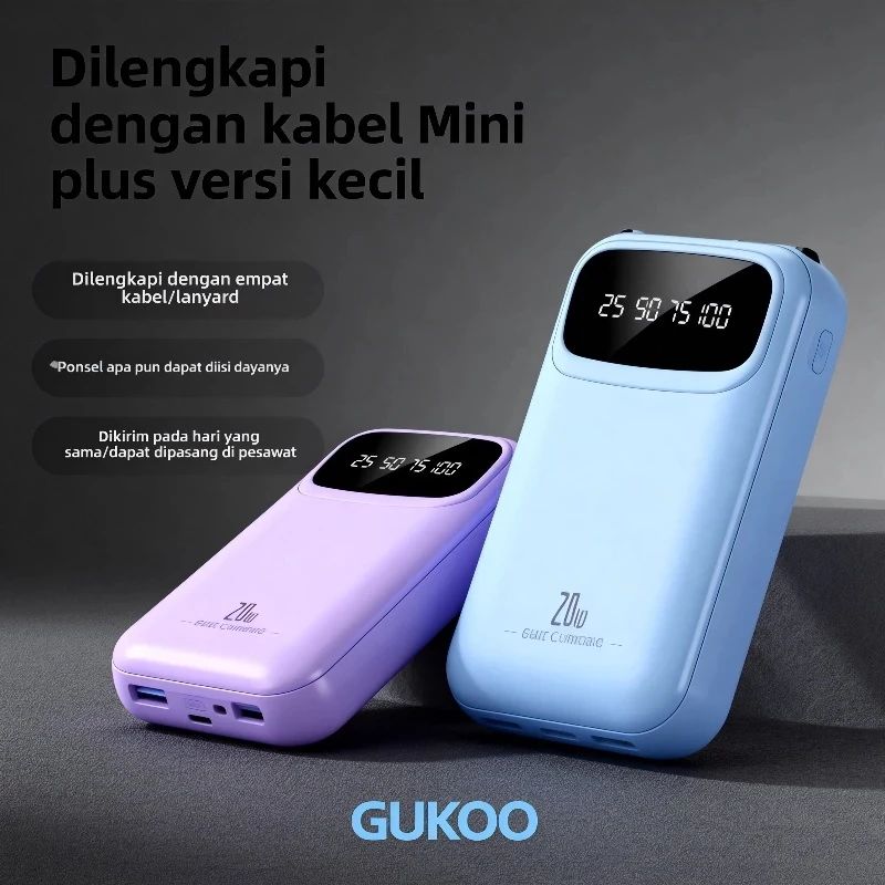 Jual Power Bank 20000mah Fast Charging, 4 Kabel USB Included - Bisa ...
