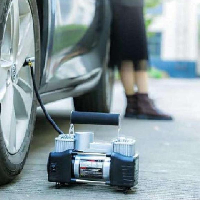 Jual Pompa Ban Portable Compressor Double Cylinder 12V 150 PSI di ...