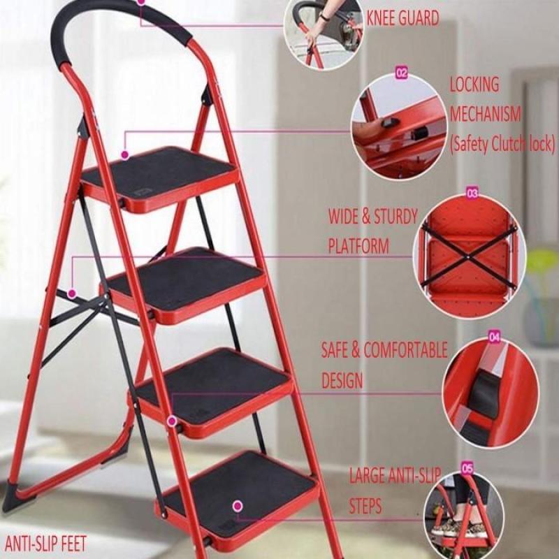 Jual Tangga Lipat 5 Step - Tangga Besi Dengan Step Lebar - 1,65 / 1.6 ...