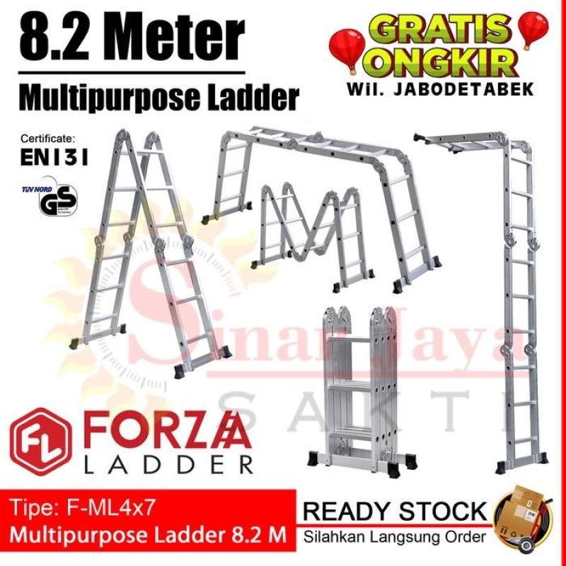 Jual Tangga Lipat Alumunium Multipurpose Forza 8 Meter Tangga Serbaguna ...