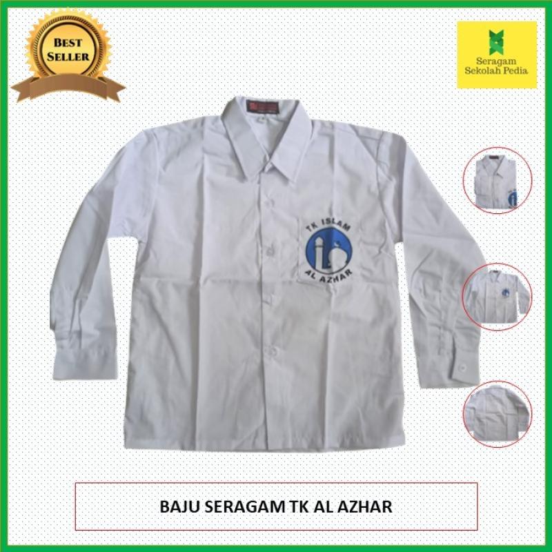 Promo Baju Seragam Sekolah Tk Al-azhar Lengan Panjang Warna Putih ...