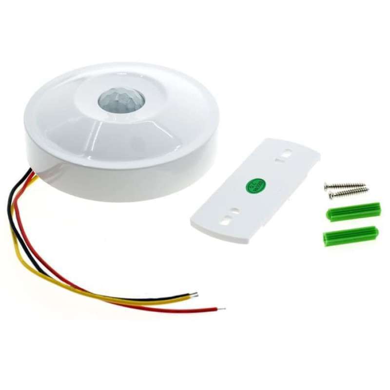 Jual Saklar Lampu Sensor Gerak 12v-24v Dc Pir Motion Detector Plafon Di ...