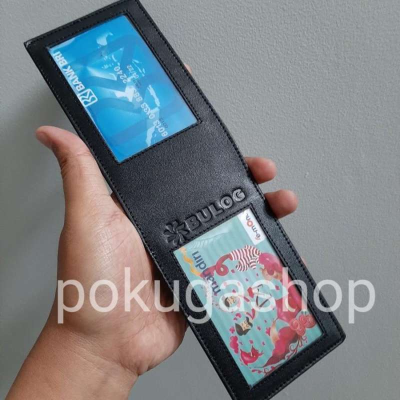 Jual Name Tag Kulit Logo Bulog / Id Card Kulit Asli Bulog /name Tag ...