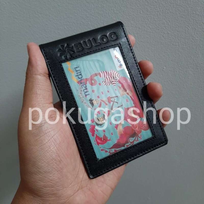Jual Name Tag Kulit Logo Bulog / Id Card Kulit Asli Bulog /name Tag ...