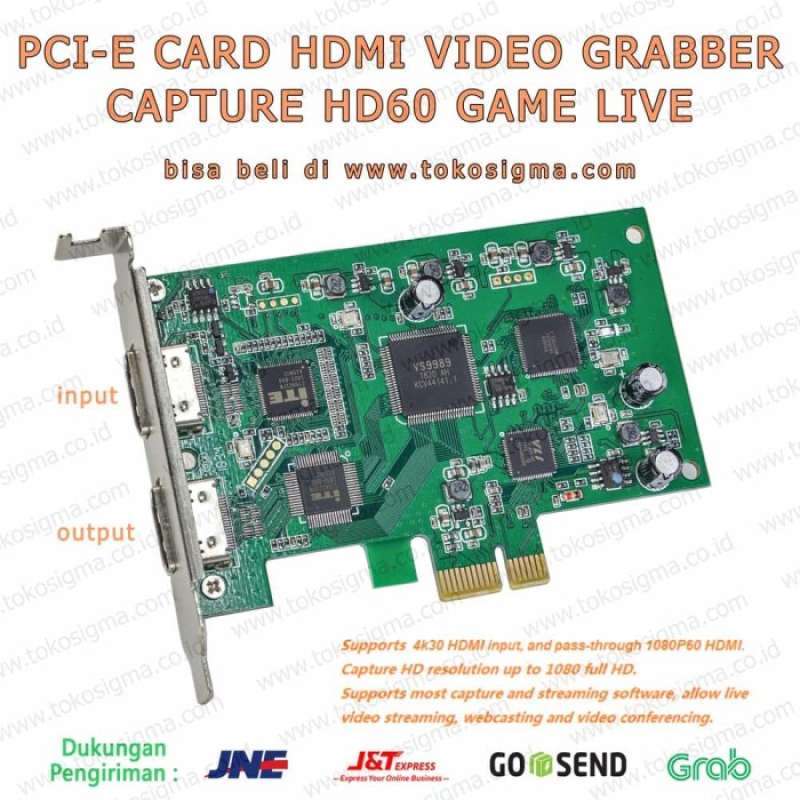 Promo PCI-E CARD HDMI VIDEO GRABBER CAPTURE HD60 GAME LIVE 1080P Diskon ...