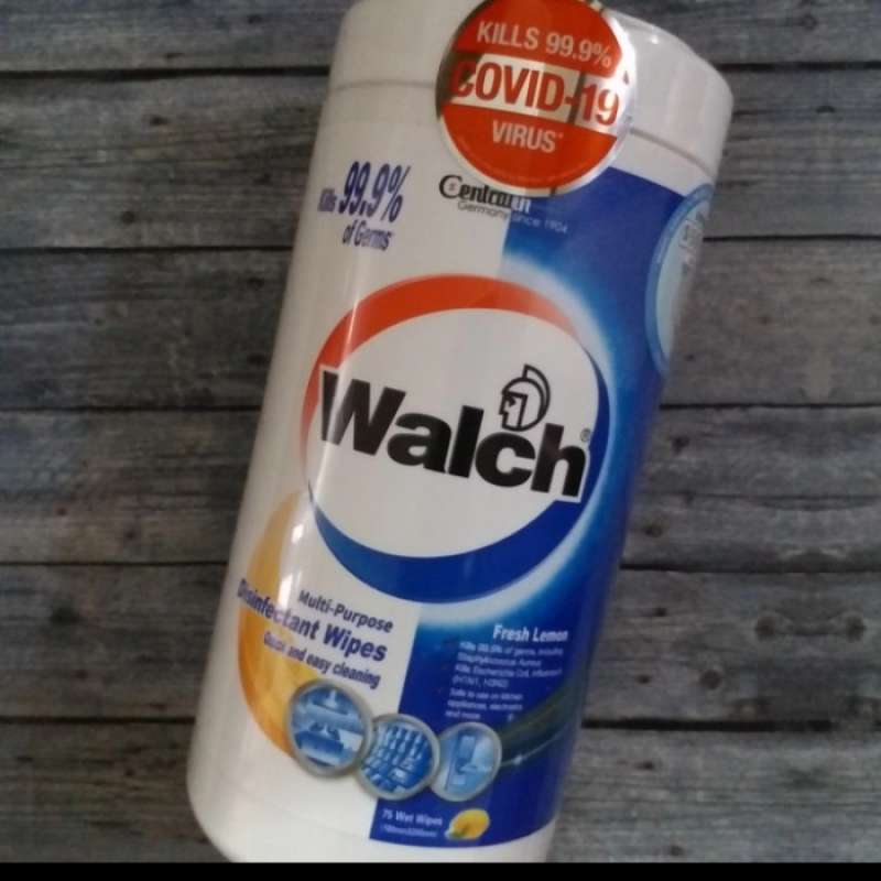 Promo Walch disinfectant wet wipes...75 lembar...setelah packing berat ...