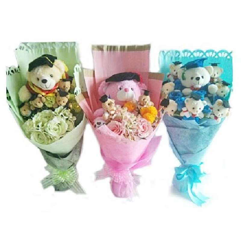 Jual Hand Bouquet Graduation Rangkaian Bunga Buket Bunga Wisuda Bw3 Di ...