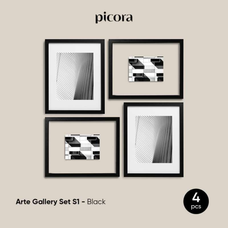 Jual PICORA ARTE Gallery Set S1-Frame Pigura Bingkai Foto Dinding-4pcs ...