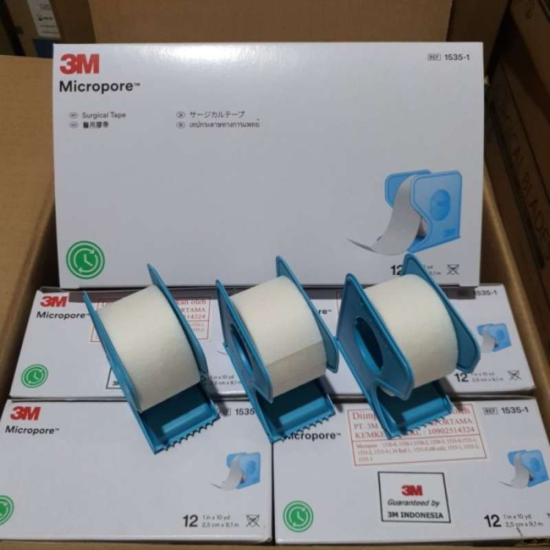 Promo Micropore Surgical Tape / Plester Micropore 3M - 1 Inch @ 1Box ...