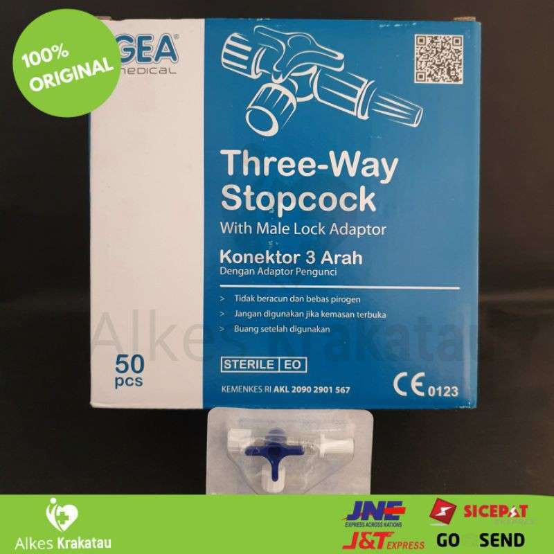 Jual Three Way Stopcock GEA / 3Way 3 Way Stop cock / Sambungan Buntut ...