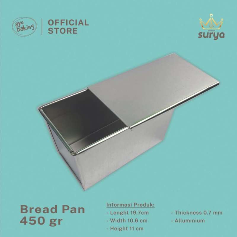 Jual Loyang Roti Tawar/Cetakan Roti Tawar Berbagai Ukuran/Merk Surya di ...