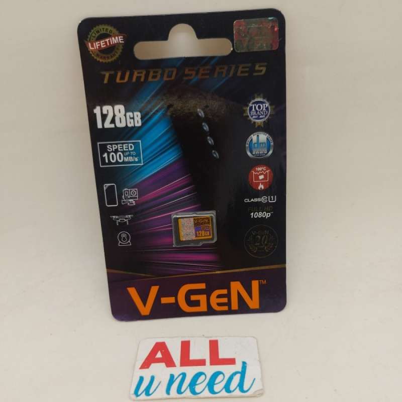 Promo V-gen 128 Gb Micro Sd Vgen 128 Gb Class 10 Turbo Memory Card ...