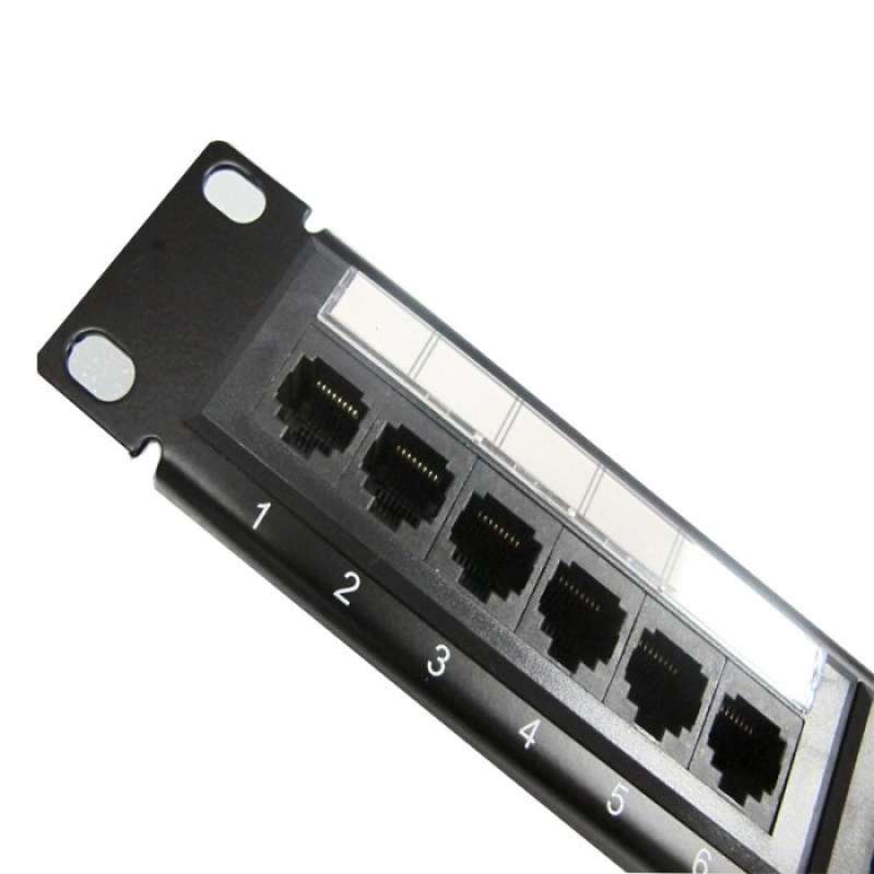 Promo Cat5e Pro RJ45 Patch Panel 24 Port for 1U 19 Inch Server Rack ...