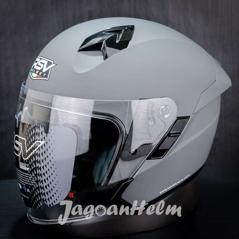 Promo RSV HELM SV300 SOLID | CHARGOAL DOFF | SV 300 DOUBLE VISOR - STANDAR Diskon 5% di Seller ...