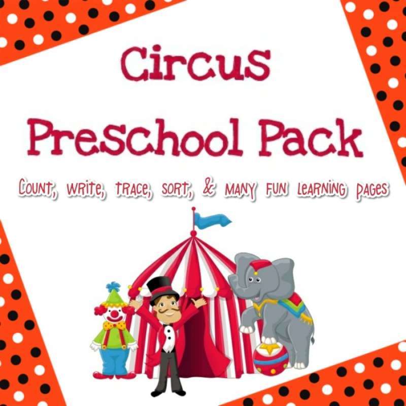 Promo Preschool Pack Circus Fun Learning Activity for Toddler Diskon 23 ...