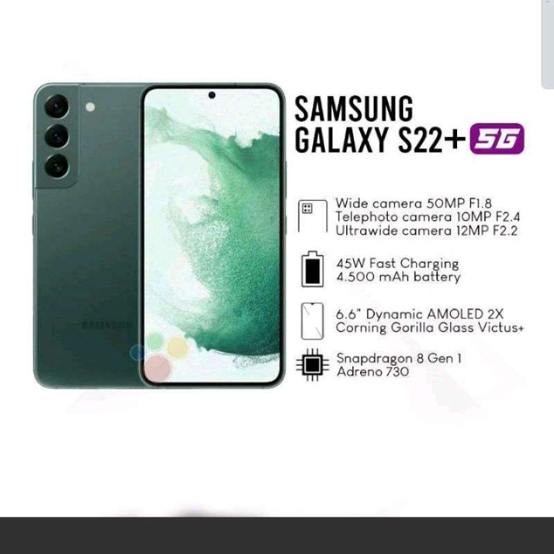 Jual Samsung Galaxy S22+ 5G 8/256GB New Garansi Resmi Samsung - Sky Blue di Seller ...