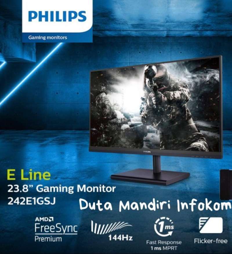 Jual Philips 242E1GSJ 24 Inch FHD 144Hz 1ms Freesync Hdmi Dp Gaming ...