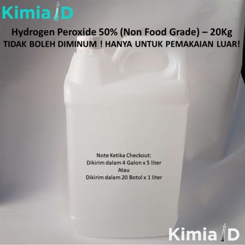 Jual Hydrogen Peroxide 50% 20 Liter H2o2 50% Pembersih Sterilisasi ...