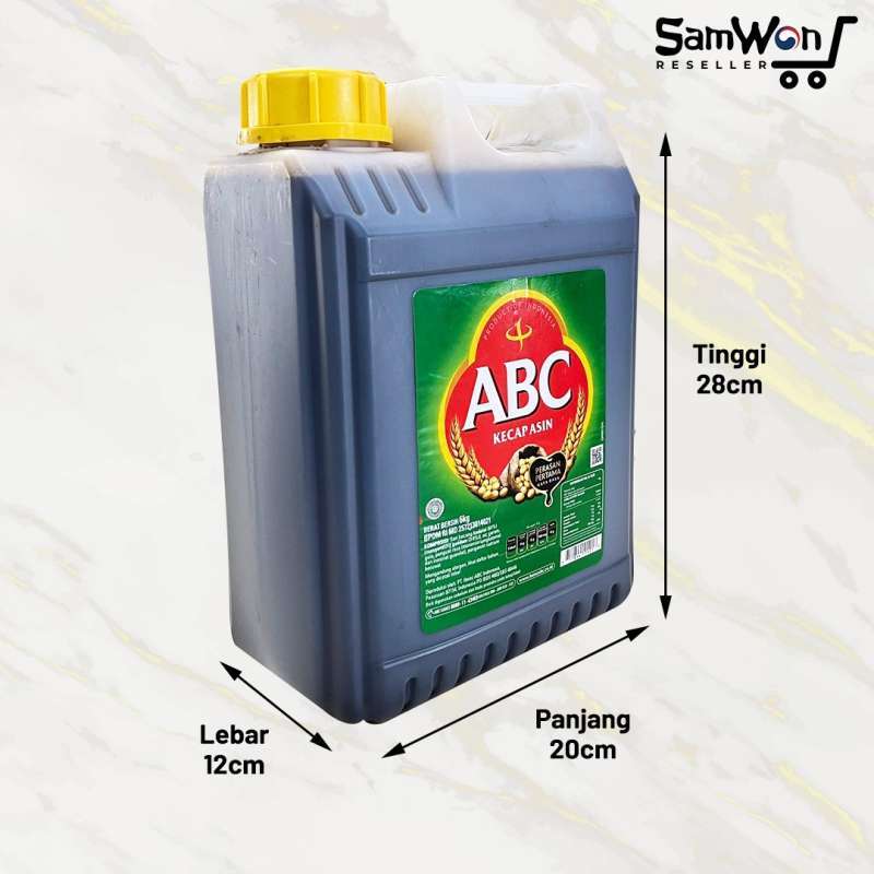 Jual Kecap ASIN ABC Jerigen 6 KG (Kemasan Pabrik Dirigen / Galon 6KG ...