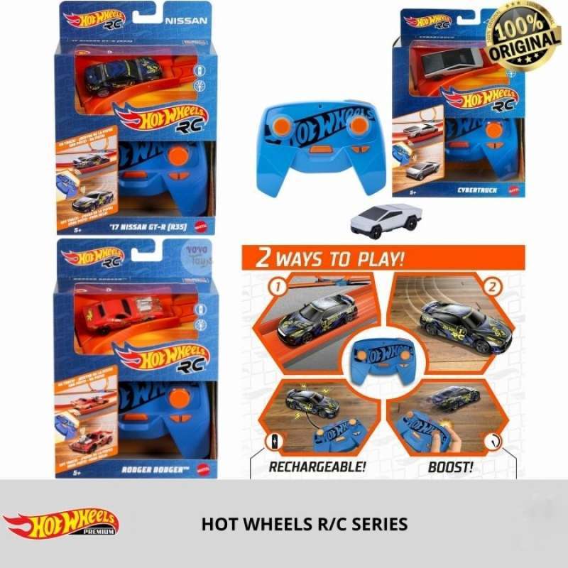 Jual Hotwheels RC 1:64 Remote 17 Nissan GTR Tesla Cybertruck Ori Matte ...