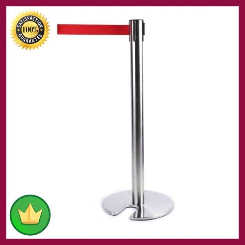 Promo Tiang Pembatas Antrian Tali Merah - Silver Diskon 23% di Seller ...