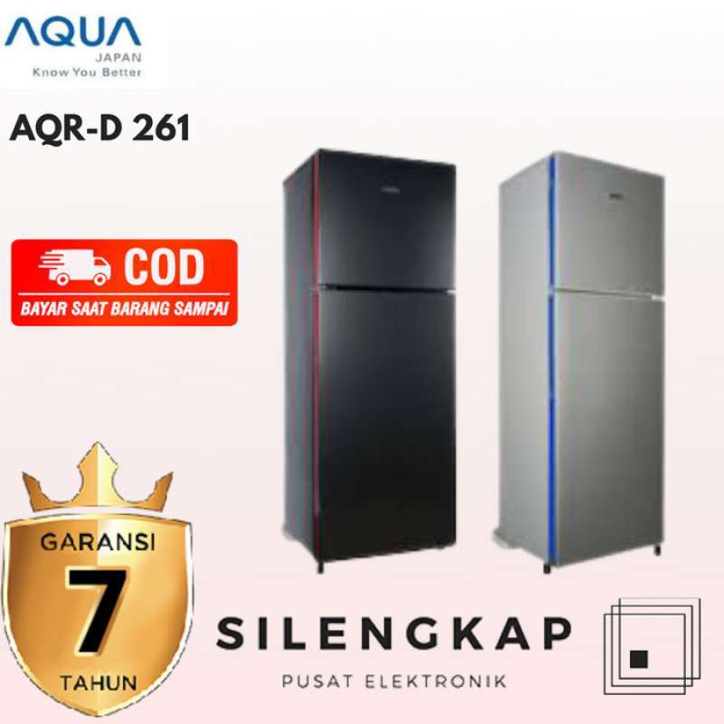 Promo Kulkas 2 Pintu Aqua Aqr D 261 Ds / Ls Garansi Resmi Diskon 3% di Seller Tumenggung Store ...