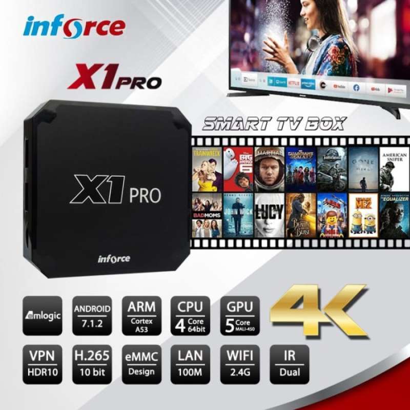 Jual Inforce X1 Pro Smart Tv Box 4k Android Di Seller Emma Store ...
