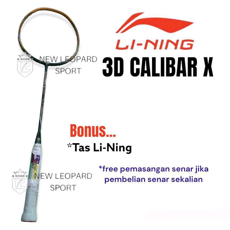Jual Raket Badminton Lining 3d Calibar X Drive Di Seller New Leopard ...